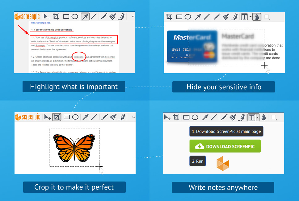 Screenpic - Take screenshots with a single click